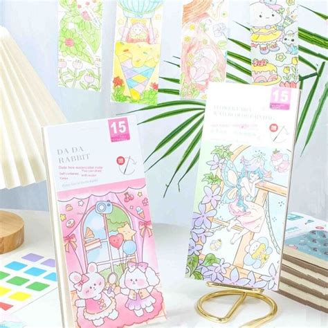 포켓 수채화 그림 책 어린이 구아슈 낙서 그림책 공주 그림과 색칠 그림책 학교 및 교육 용품