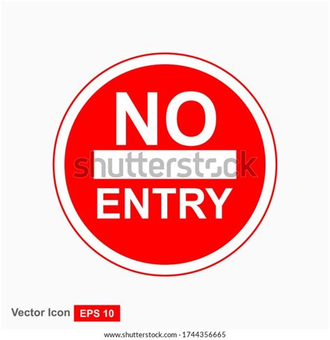 no entry sign no access label 库存矢量图（免版税）1744356665 shutterstock