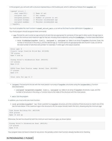 Solved In This Program You Will Work With A Structure
