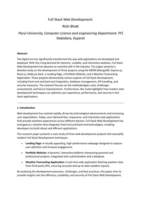 Pdf Full Stack Development