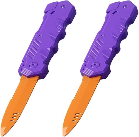 Lovisun Retractable Plastic Toy Knives 2 Pack Safe And
