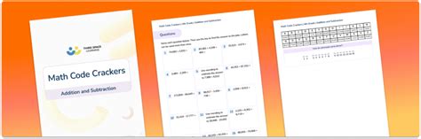 FREE Th Grade Addition And Subtraction Code Crackers