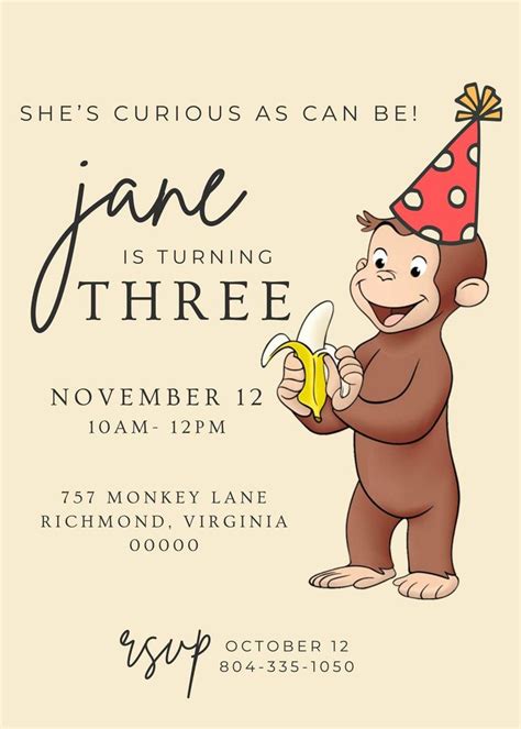 Curious George Birthday Party On Pinterest
