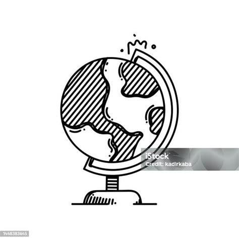 지리 선 아이콘 스케치 디자인 픽셀 퍼펙트 편집 가능한 획 지구 행성 지구 지구본에 대한 스톡 벡터 아트 및 기타 이미지 지구본 행성 아이콘 Istock