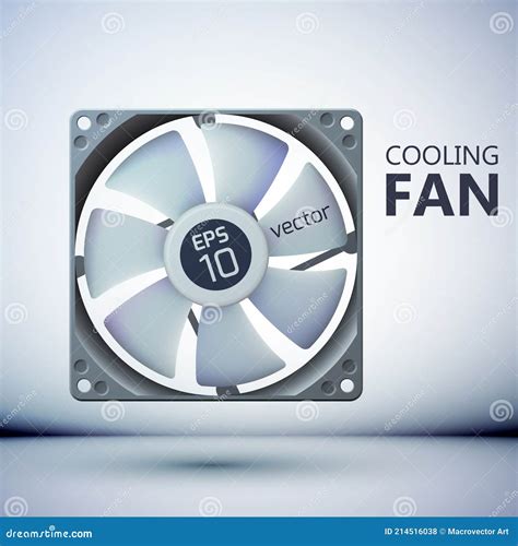 computer cooling fan stock illustration 7985236