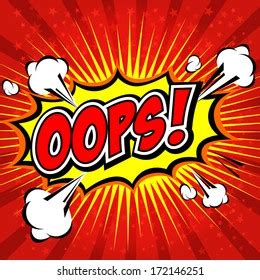 Oops Commic Speech Bubbel Cartoon Stock Vector (Royalty Free) 172146251 | Shutterstock