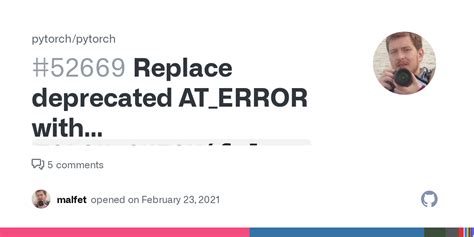 Replace Deprecated AT ERROR With TORCH CHECK False In C Issue Pytorch Pytorch