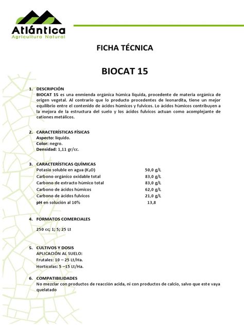 Biocat 15 Pdf