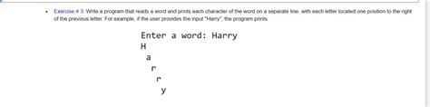 solved exercise 3 write a program that reads a word and