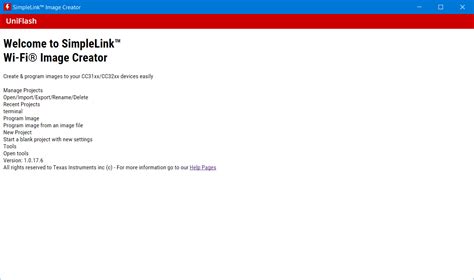 Ccs Cc Sf Launchxl Uniflash Gui Displays Wrong On Windows Code Composer Studio