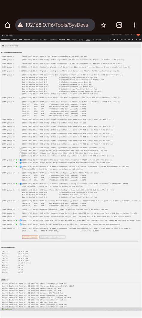 Pci Devices And Iommu Groups Vm Engine Kvm Unraid