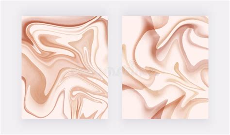 Nude Liquid Marble Texture For Design Cards Banners Invitations Stock Vector Illustration Of