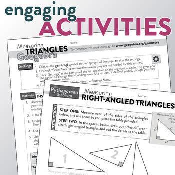 The Pythagorean Theorem Introduction Lesson FREE By Adele Levin