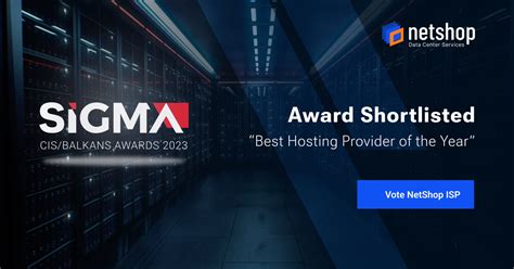 NetShop ISP Shortlisted As Best Hosting Provider Of The Year At SiGMA Balkans CIS Awards