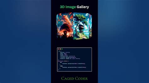 3d image gallery using css webdevelopment css html webdesign css3