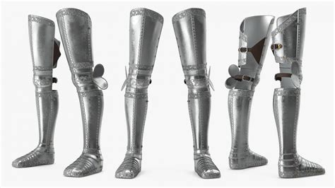 3d Model Plate Armor Medieval Leg Guard 3d Molier International