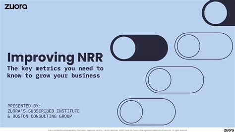 Improving Nrr The Key Metrics You Need To Know To Grow Your Business Zuora