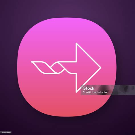 트위스트 화살표 응용 프로그램 아이콘입니다 탐색 포인터 기호입니다 방향 이동 나선형 선입니다 오른쪽을 나타내는 화살촉입니다 표시기 Ui Ux 사용자 인터페이스 웹 또는