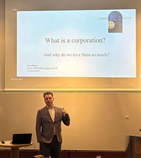 Marc Harris On Linkedin Fun Milestone In My So Called Career To Give A Lecture On Corporate Law At…
