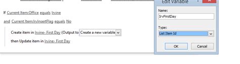 Updatelistitems Create Item In List 2 From List 1 Sharepoint Designer