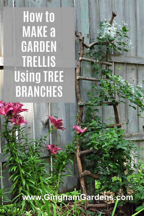 Easy DIY Garden Decor Using Tree Branches Gingham Gardens
