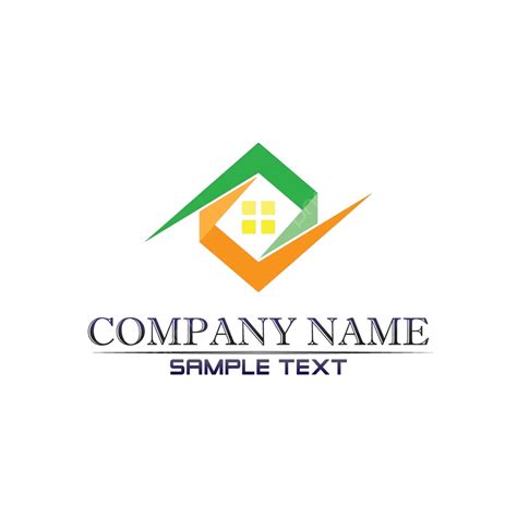 Modelo De ícones De Logotipo Para Edifícios E Casas Imobiliárias Vetor