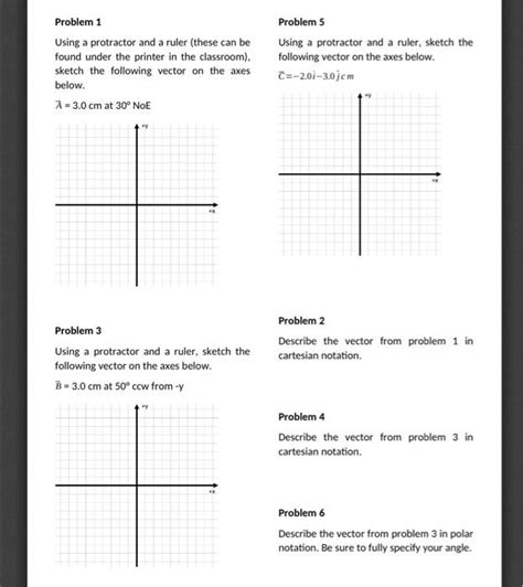 Solved Problem Problem Using A Protractor And A Ruler Chegg