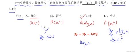 软考29 上午题 【数据结构】 排序软考排序算法总结 Csdn博客 软考29 上午题 【数据结构】 排序软考排序算法总结 Csdn博客
