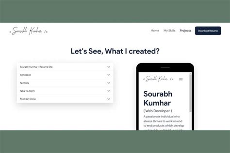Sourabh Kumhar On Linkedin Resume Reactjs Frontenddeveloper