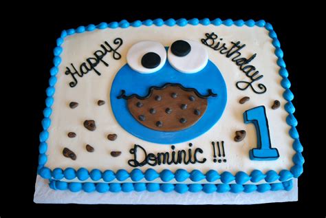 Cookie Monster Sheet Cake