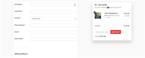 Remove Gender Field In Checkout Page WP Travel