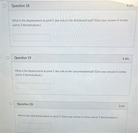 Solved Displacement We Are Wanting To Determine The Chegg