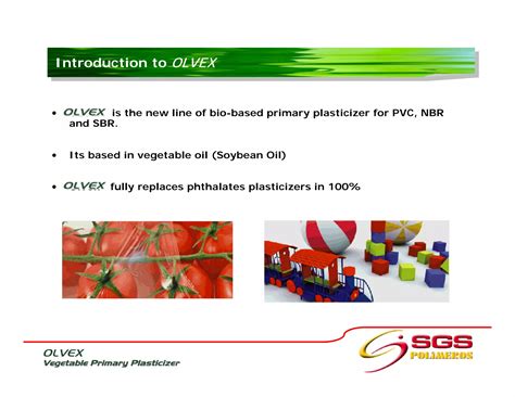 Olvex Bio Based Primary Plasticizer Pdf