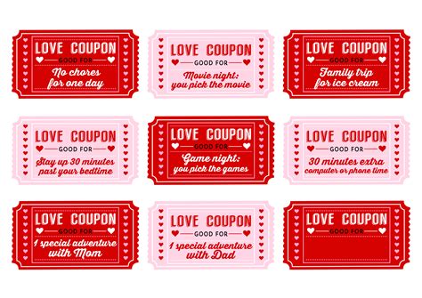 Love Coupon Template