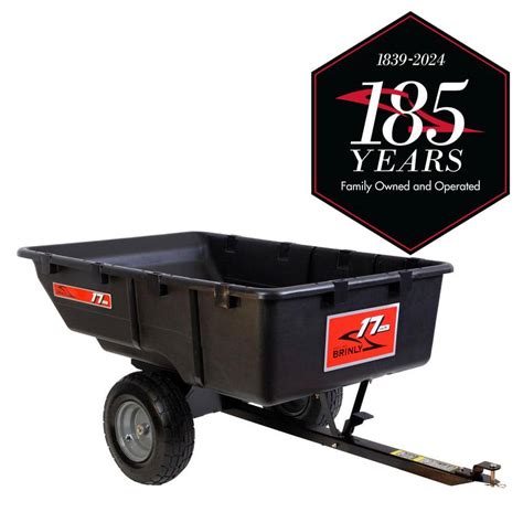 Brinly Hardy 850 Lb 17 Cu Ft Tow Behind Poly Utility Cart With