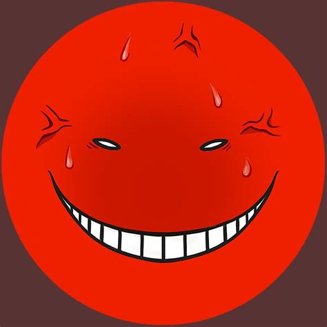 Koro Sensei Face Red By Blake Radcliff Redbubble