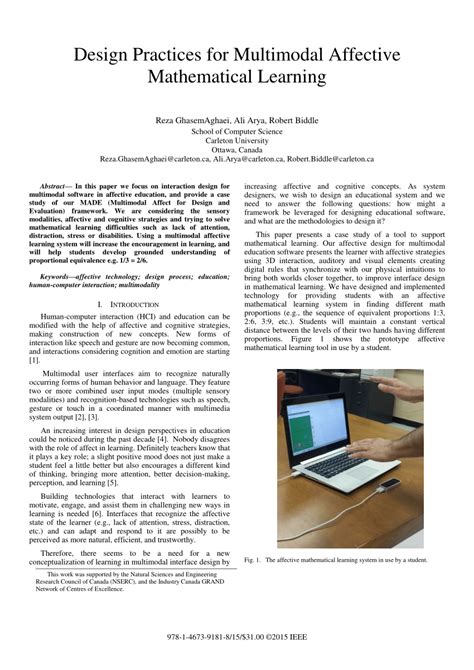 Pdf Made Ratio Affective Multimodal Software For Mathematical Concepts