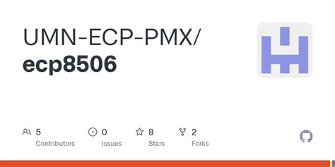 Github Umn Ecp Pmx Ecp8506