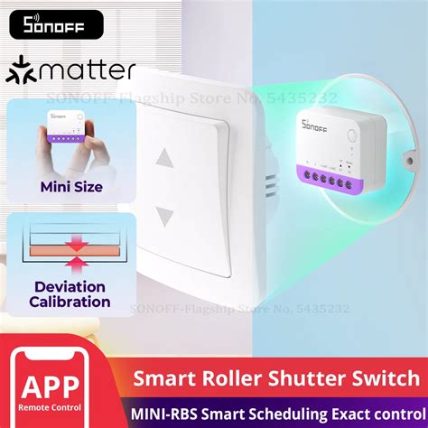 Sonoff Mini Rbs Matter Módulo De Interruptor De Cortina Wifi