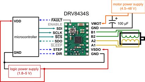 Drv8434s Spi Stepper Motor Driver Carrier Potentiometer For Max