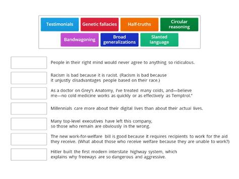Recognizing Fallacies Match Up