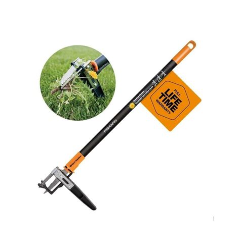 미국 Fiskars 3claw 스탠드업 잡초 풀러 도구 991cm39인치 길이의 인체 공학적 손잡이가 있는 티몬