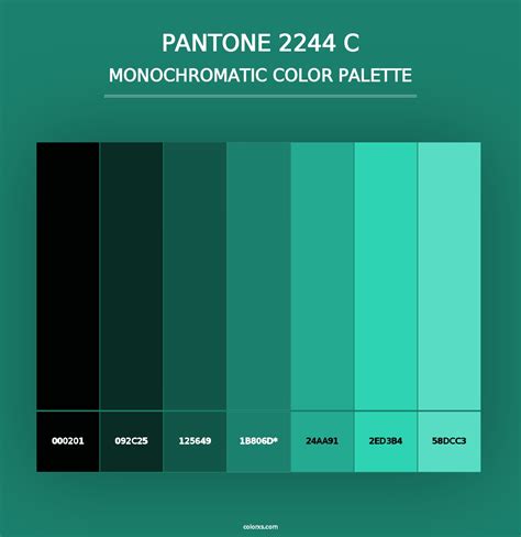 Pantone 2244 C Color Palettes