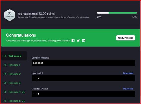 nowshath m on linkedin hackerrankchallenge 30daysofcode keeplearning
