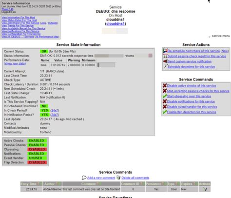 Comment Column In Host And Service Details Is Filled With Comments From