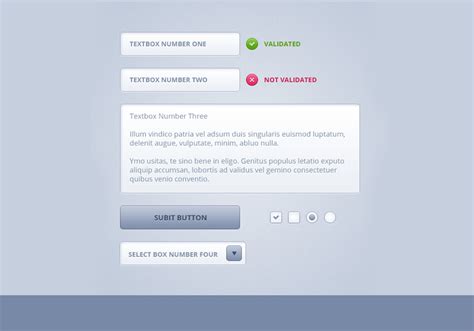 Web Form User Interface Kit Psd Free Photoshop Psds At Brusheezy