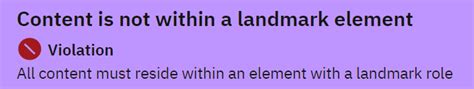 [accessibility] [modal] Content Is Not Within A Landmark Element · Issue 8978 · Carbon Design