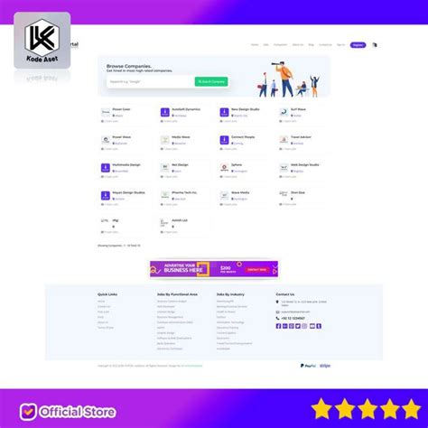 Jual Source Code Aplikasi Jobs Portal Job Board Laravel Script By Kodeaset Di Seller Kodeaset