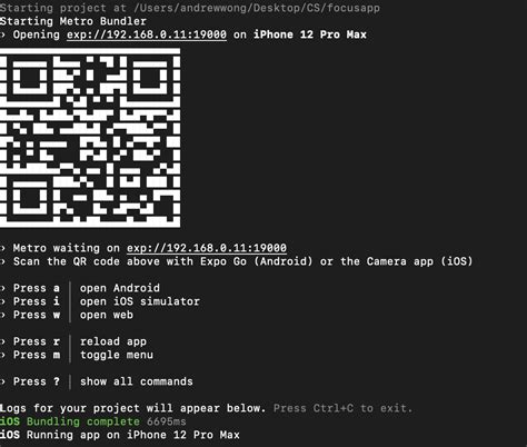 Ios And Android Simulator Cannot Load Expo Project Or Metro Bundler In