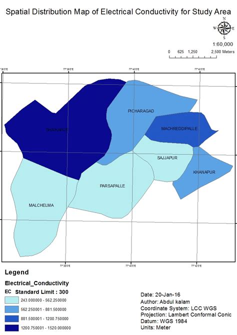 Spatial Distribution Map Of Electrical Conductivity Download